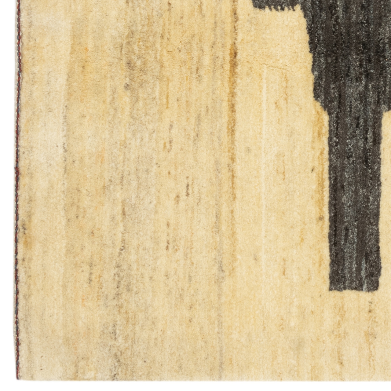 Persian Gabbeh Wool Rug Original Handwoven in Fars Cat in Cream ...