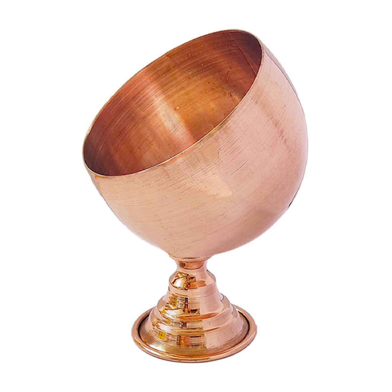 Persian Hammered Copper Bowl with Footed Chic & Lux - ShopiPersia