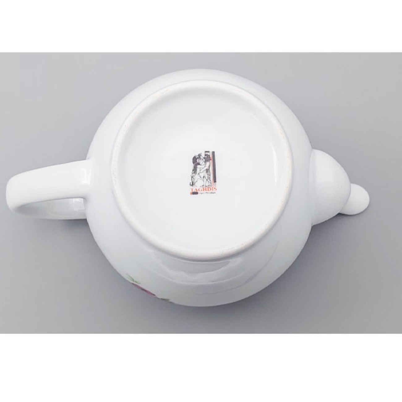 Porcelain Serving Teapot with Floral Design in White - ShopiPersia
