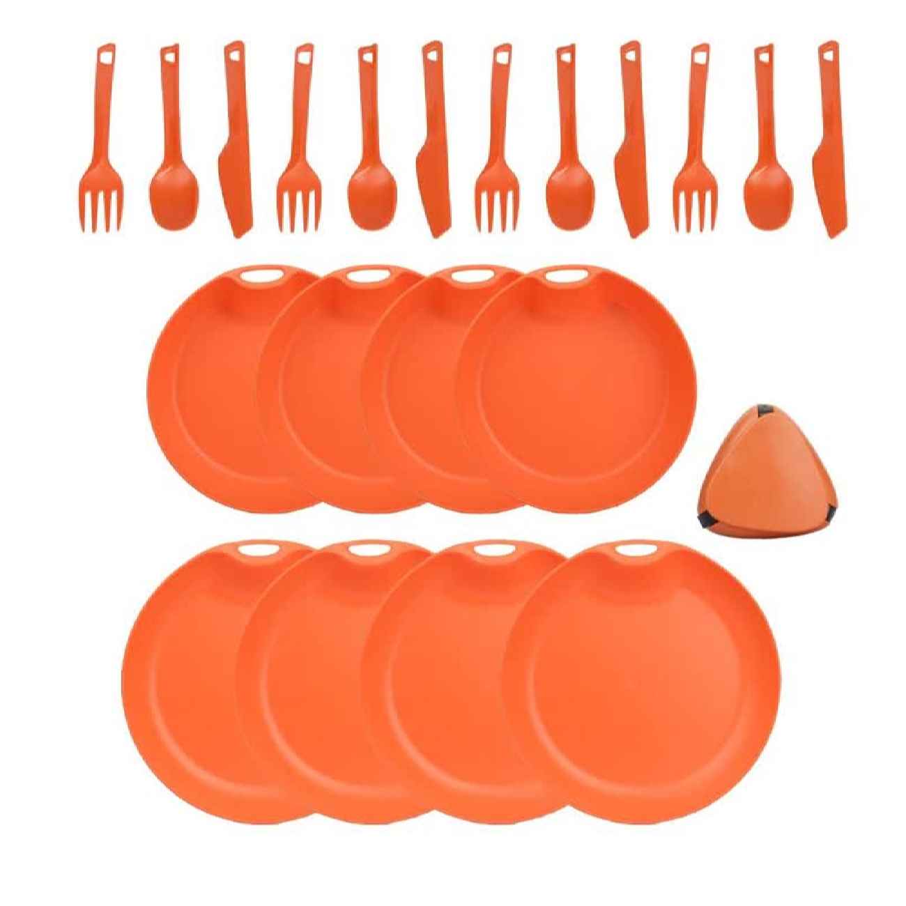 Portable Camping Tableware & Cutlery 4 Person Set - ShopiPersia