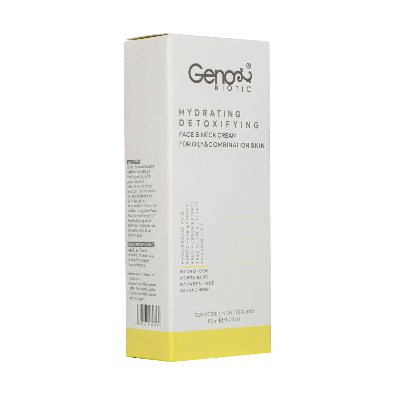 Geno Biotic Moisturizing Cream - Hydrating Detoxifying for Oily ...