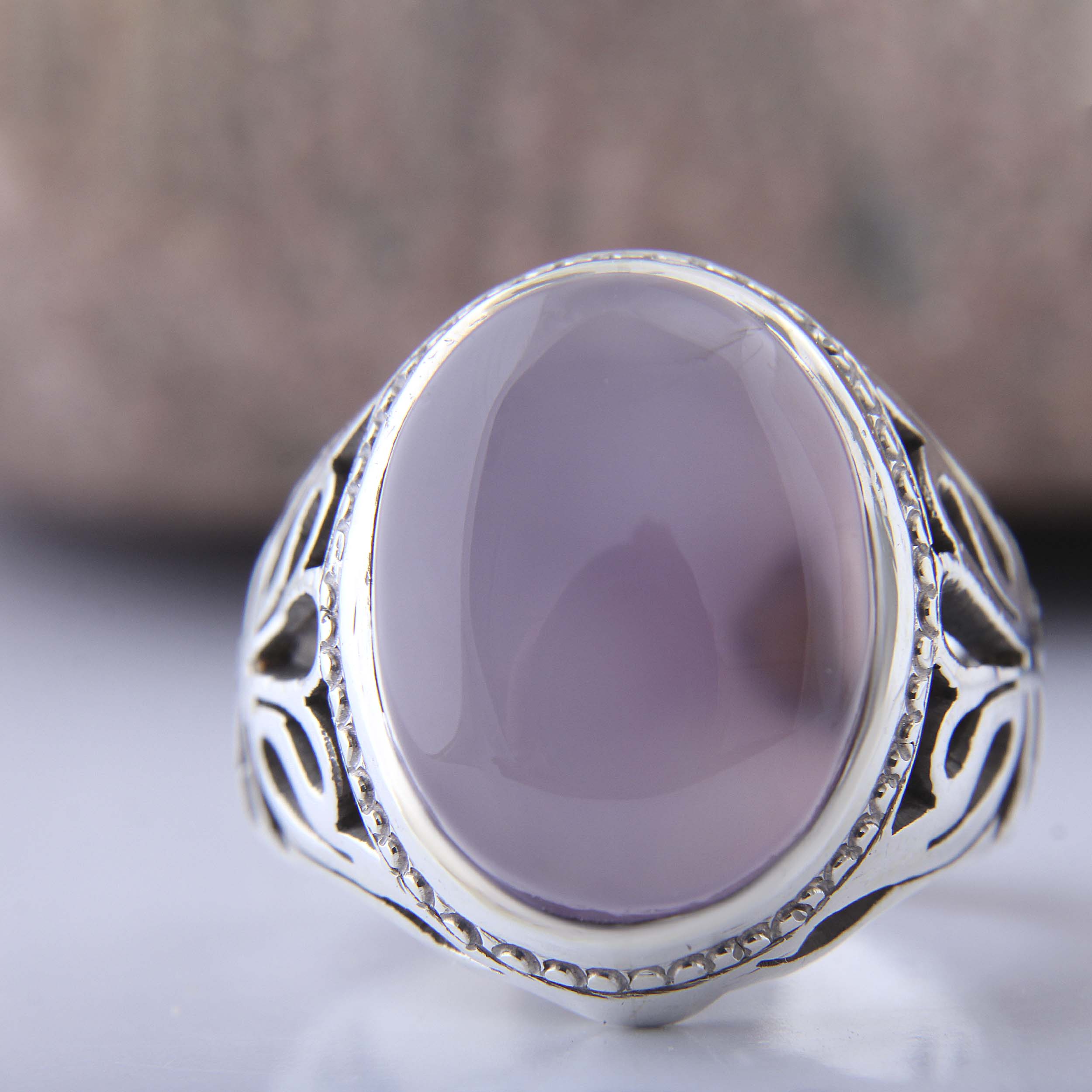 Genuine Persian Yemeni Aqeeq Silver Ring for Men - Handcrafted Yemeni ...