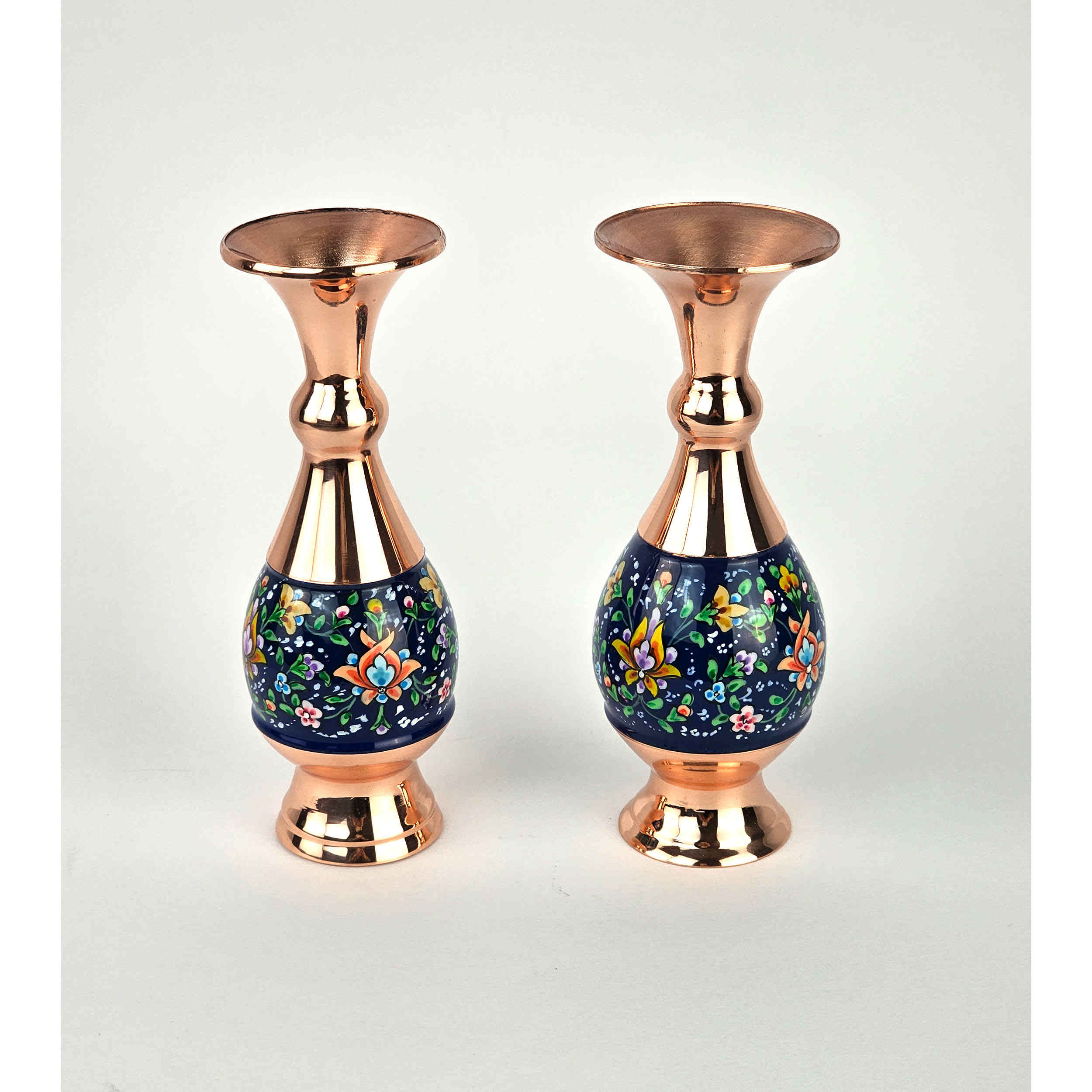 Persian Decorative Copper Vase with Floral Design Suitable for Home ...