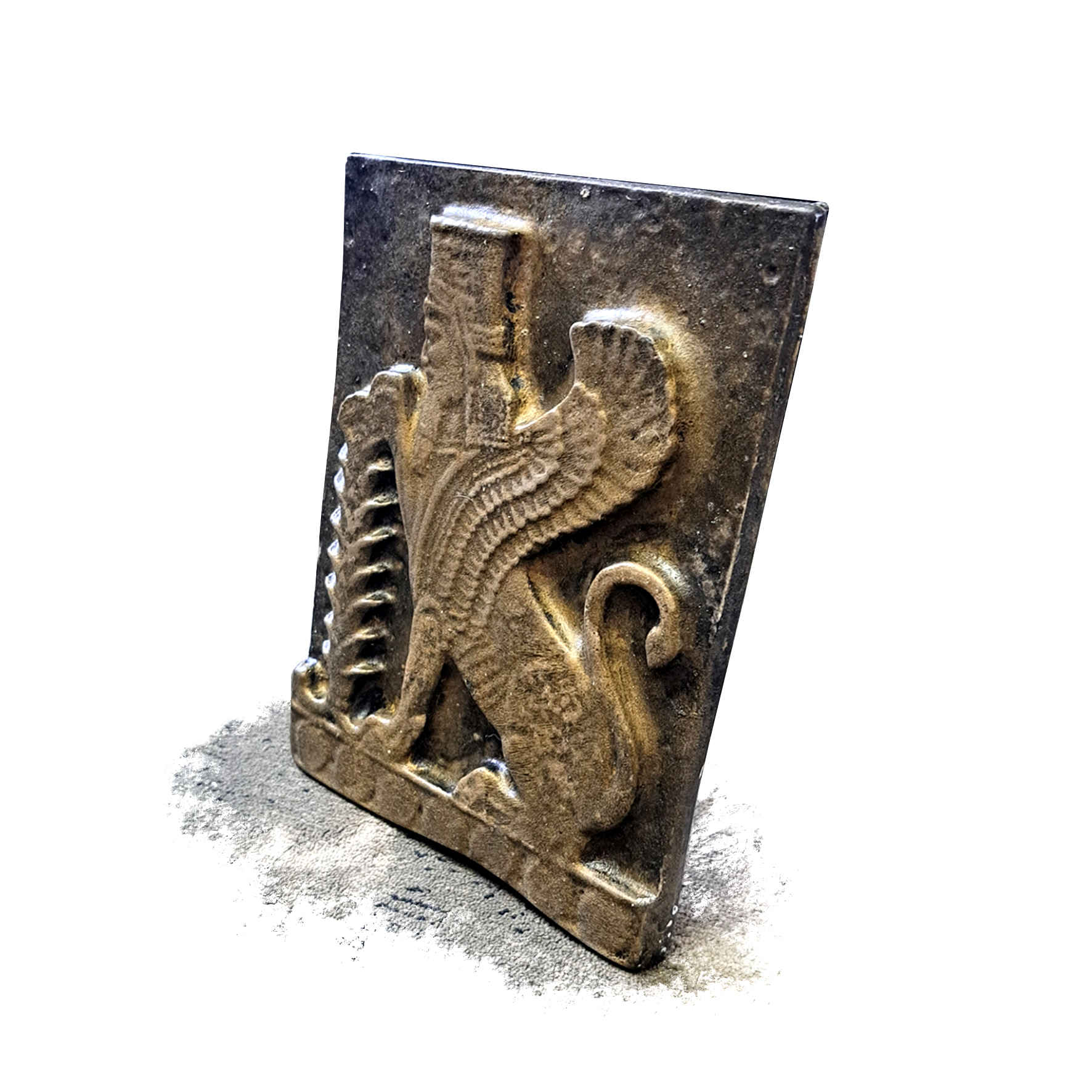 Persian Figurine - Achaemenid Winged Lion Inscription Model Statue ...