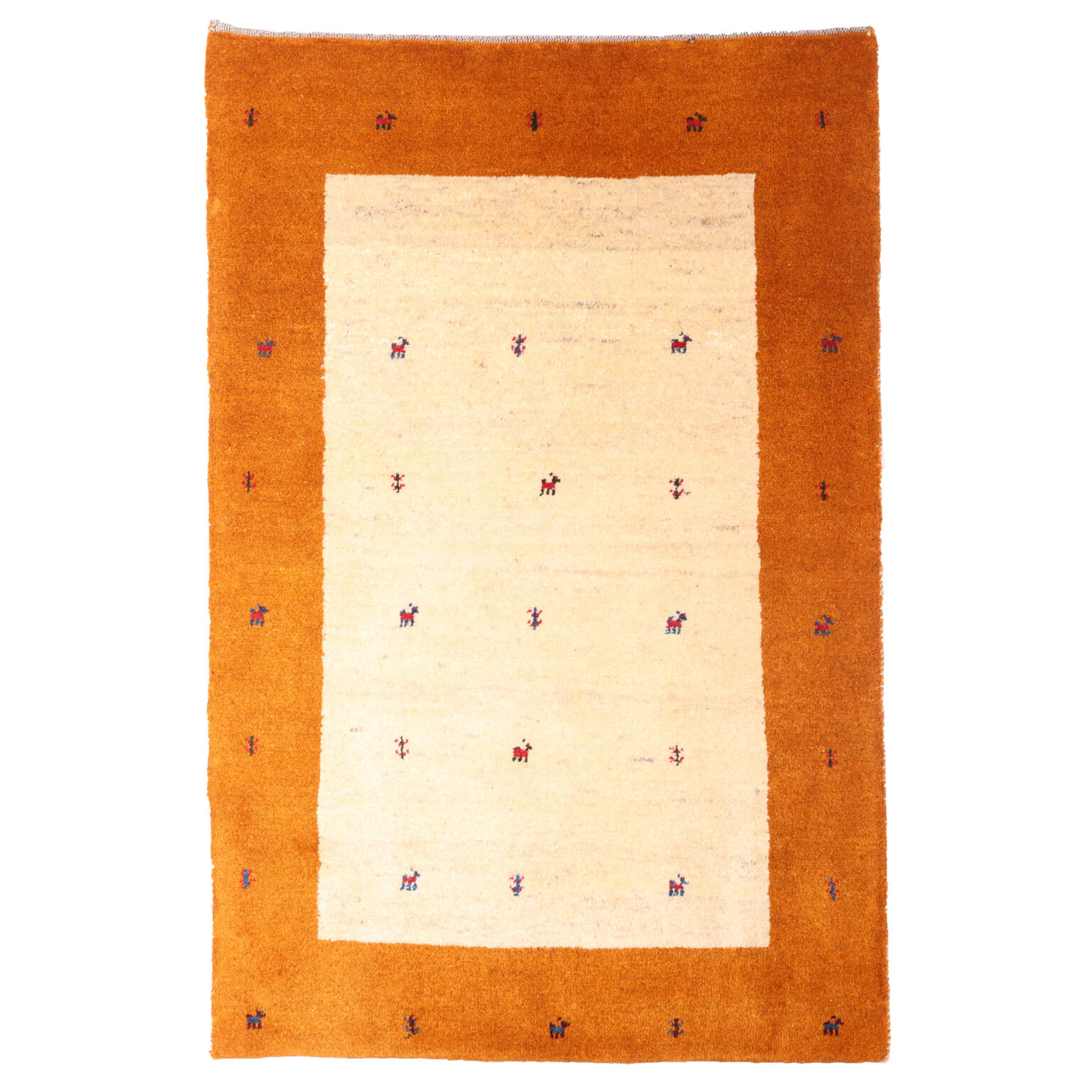 Persian Gabbeh Rug with Wool Genuine Handwoven in Shiraz Animal Motifs ...