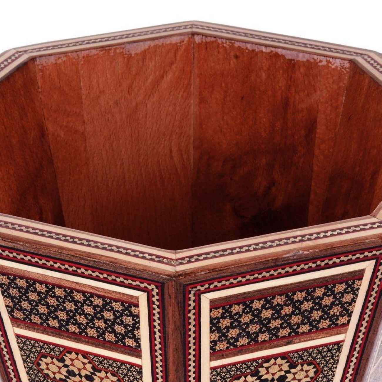 Persian Waste Basket Khatamkari - Handcrafted Luxury for Your Home ...