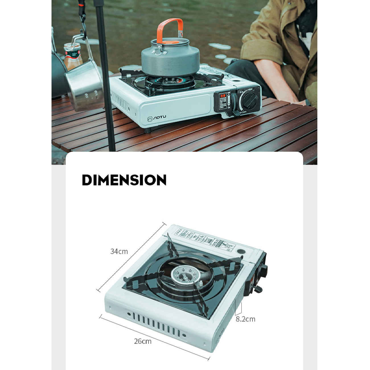 Mini Camping Gas Stove for Outdoor Cooking - Portable and Efficient ...