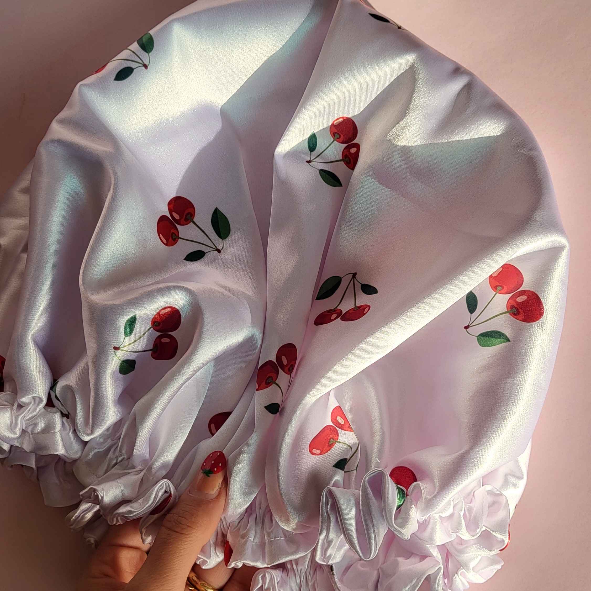 Silk Satin Night Sleep Bonnet Hat – Ideal for Protecting Hair and ...