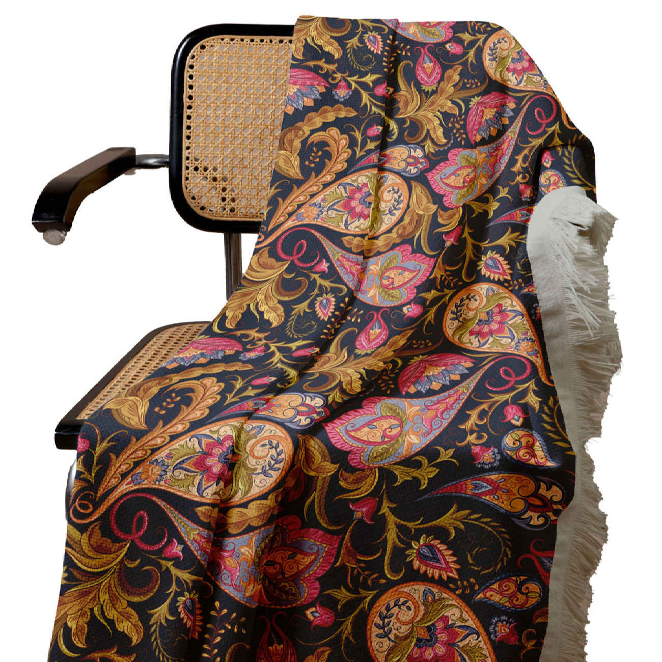 Sofa Throw with Paisley Design - Style to Any Couch or Armchair ...