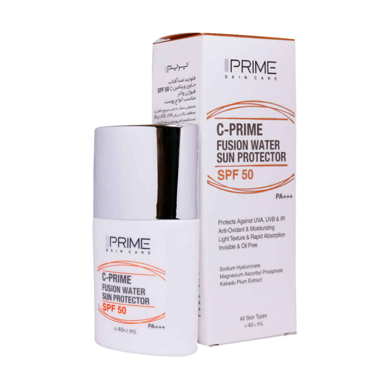 Sunscreen Cream for All Skin Type - Prime SPF50 Colorless Lightweight ...