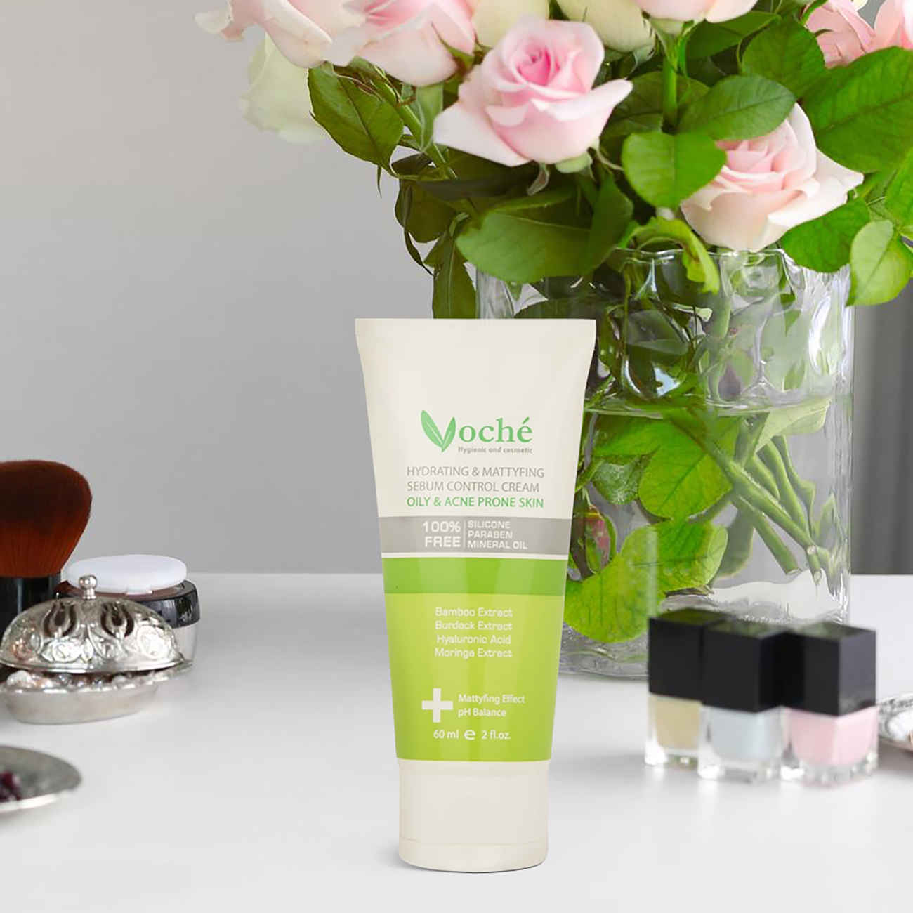 Voché Moisturizing Cream Suitable for Oily and Acne-Prone Skin, 60 ml ...