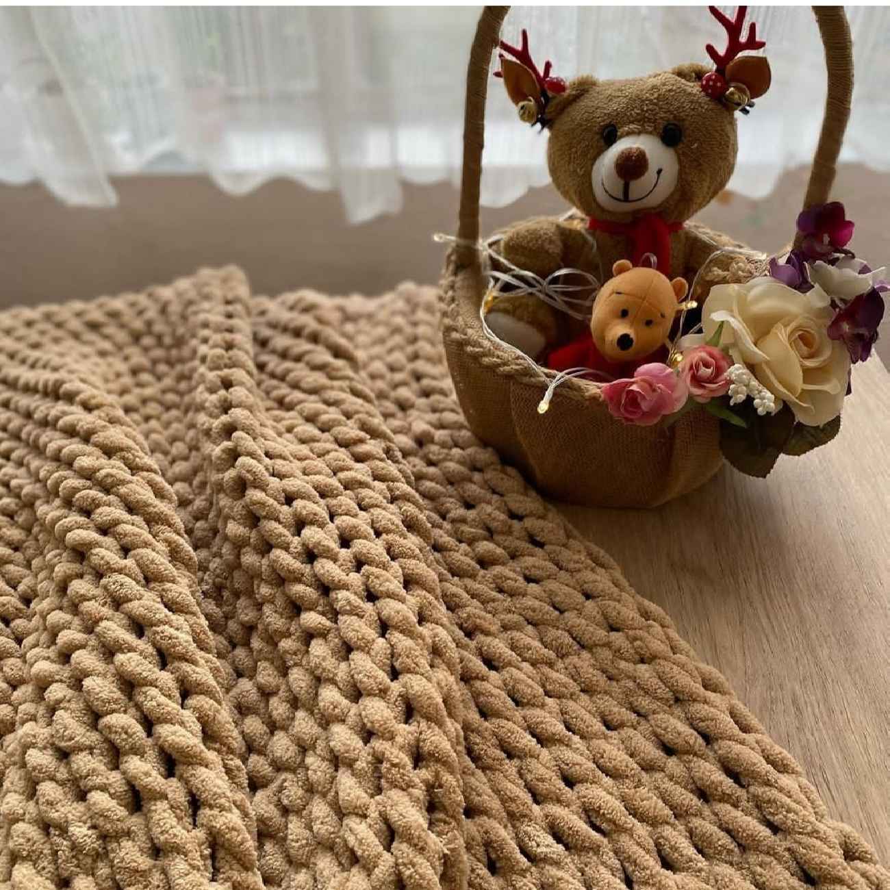 Hunky Knitted Sofa Throw – Soft, Warm & Stylish for Living Rooms ...