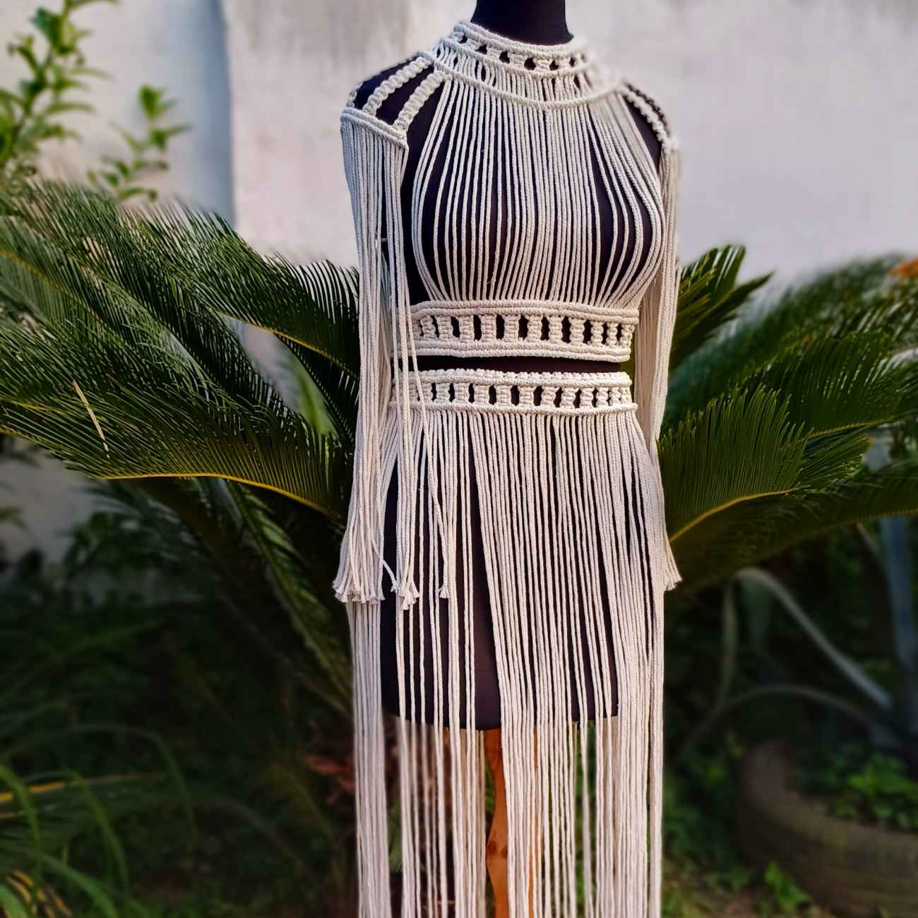 Handcrafted Bohemian Macrame Dress – Suitable for Beach Party & Summer ...