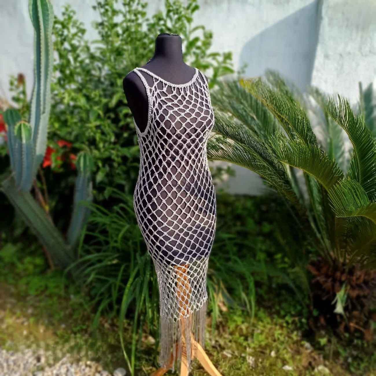 Handcrafted Macrame Dress – Beautifully Knotted Details Suitable for ...