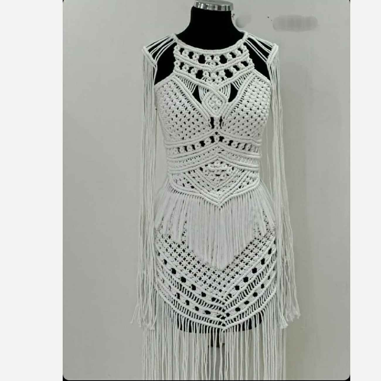 Handcrafted Macrame Dress – Beautifully Knotted Details for Breathable ...
