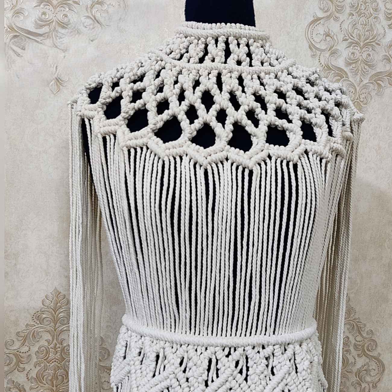 Luxury Macrame Dress with Artisan Knotted Details for Unmatched Style ...