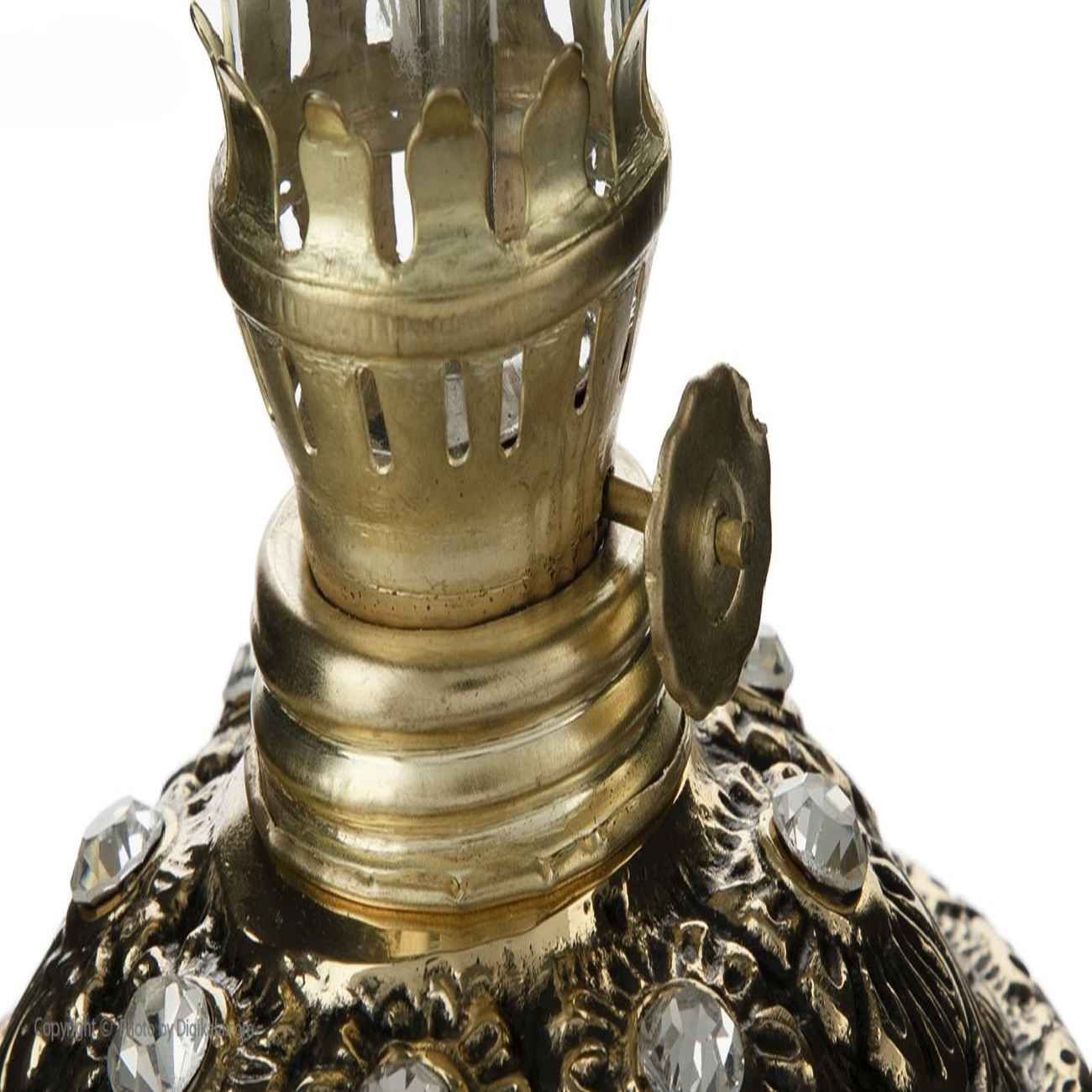 Persian Brass Kerosene Oil Lamp with Qajar Design Suitable for Home ...