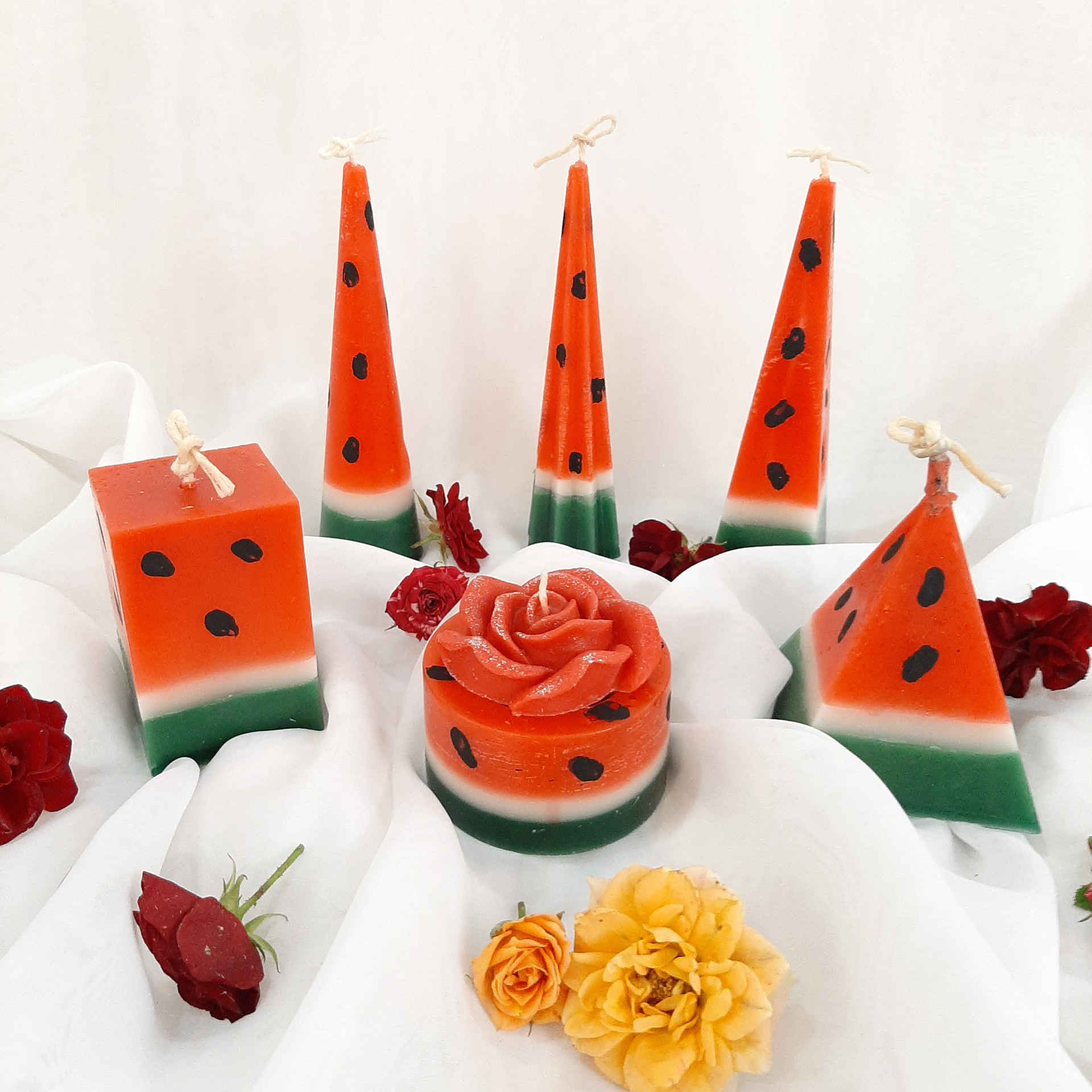 Watermelon Candle Set – Small Model (6-Pack), Ideal for Shabe Yalda ...