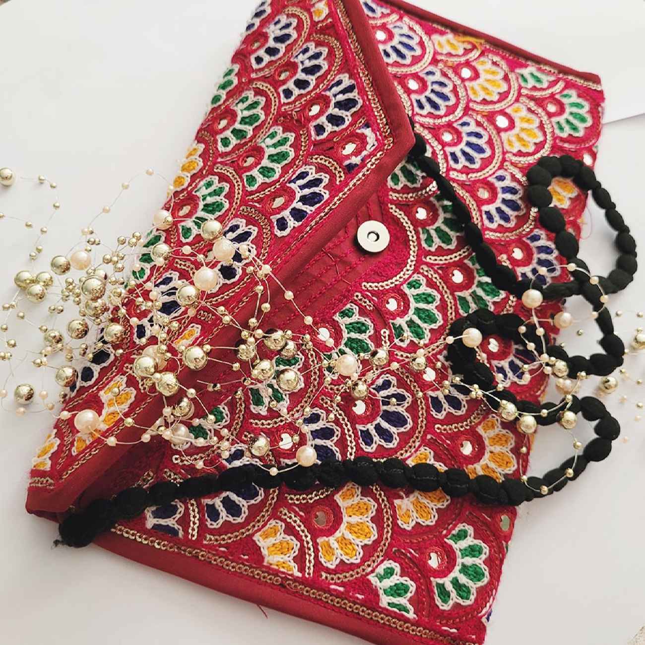 Persian Handmade Women’s Clutch Bag - Suzani Embroidery with ...