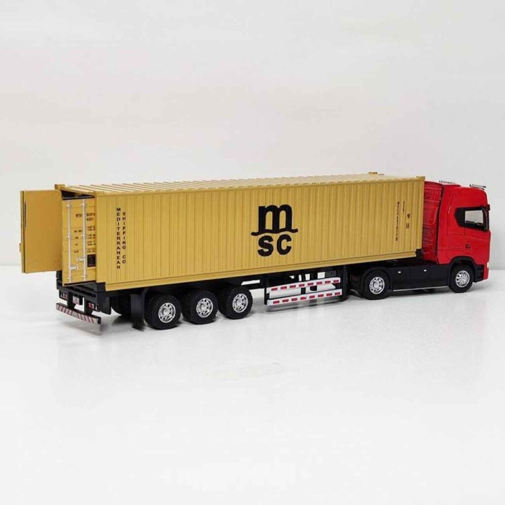 Sconia Lorry Toy Truck - with MSC Shipping Container and Intricate ...