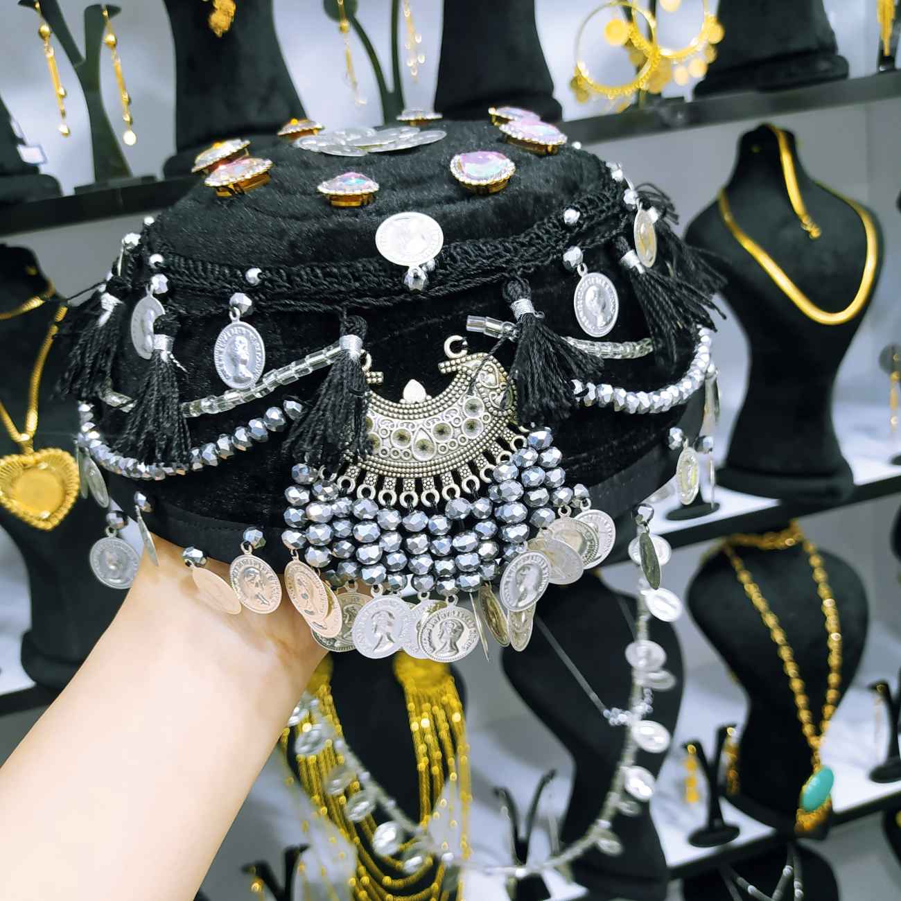 Traditional Kurdish Ethnic Hat - Perfect for Cultural Event with Coin ...