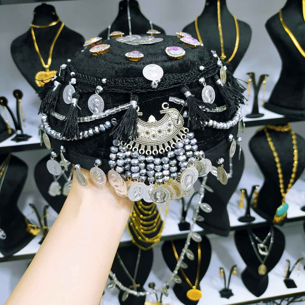 Traditional Kurdish Ethnic Hat - Perfect for Cultural Event with Coin ...