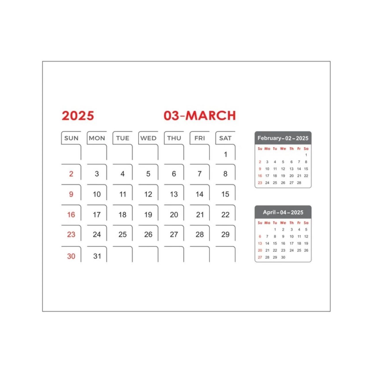 1404 Persian Desk Calendar with Pen & Notes Modern Design - ShopiPersia