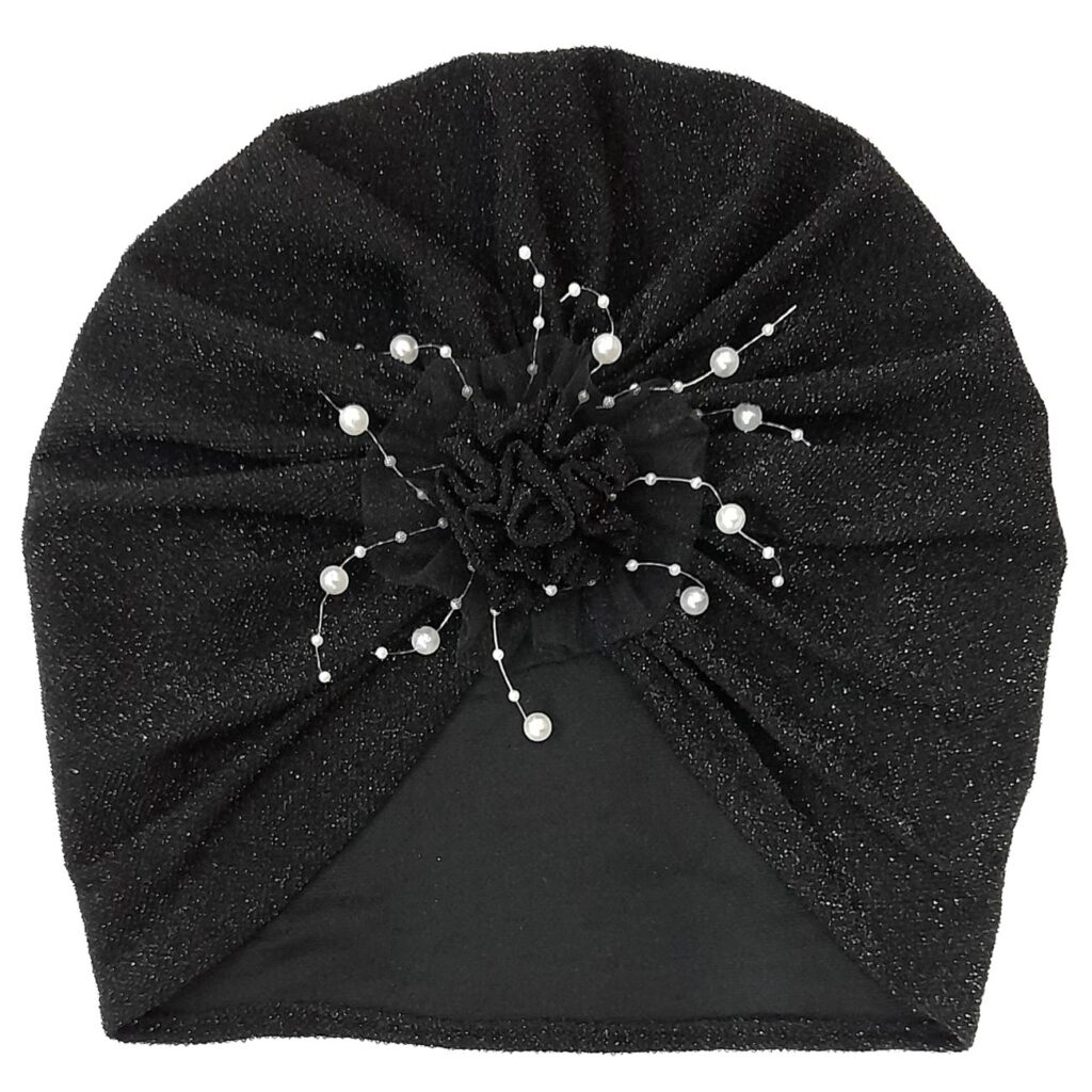 Lace Head Scarf Turban Model Polka Dots - ShopiPersia