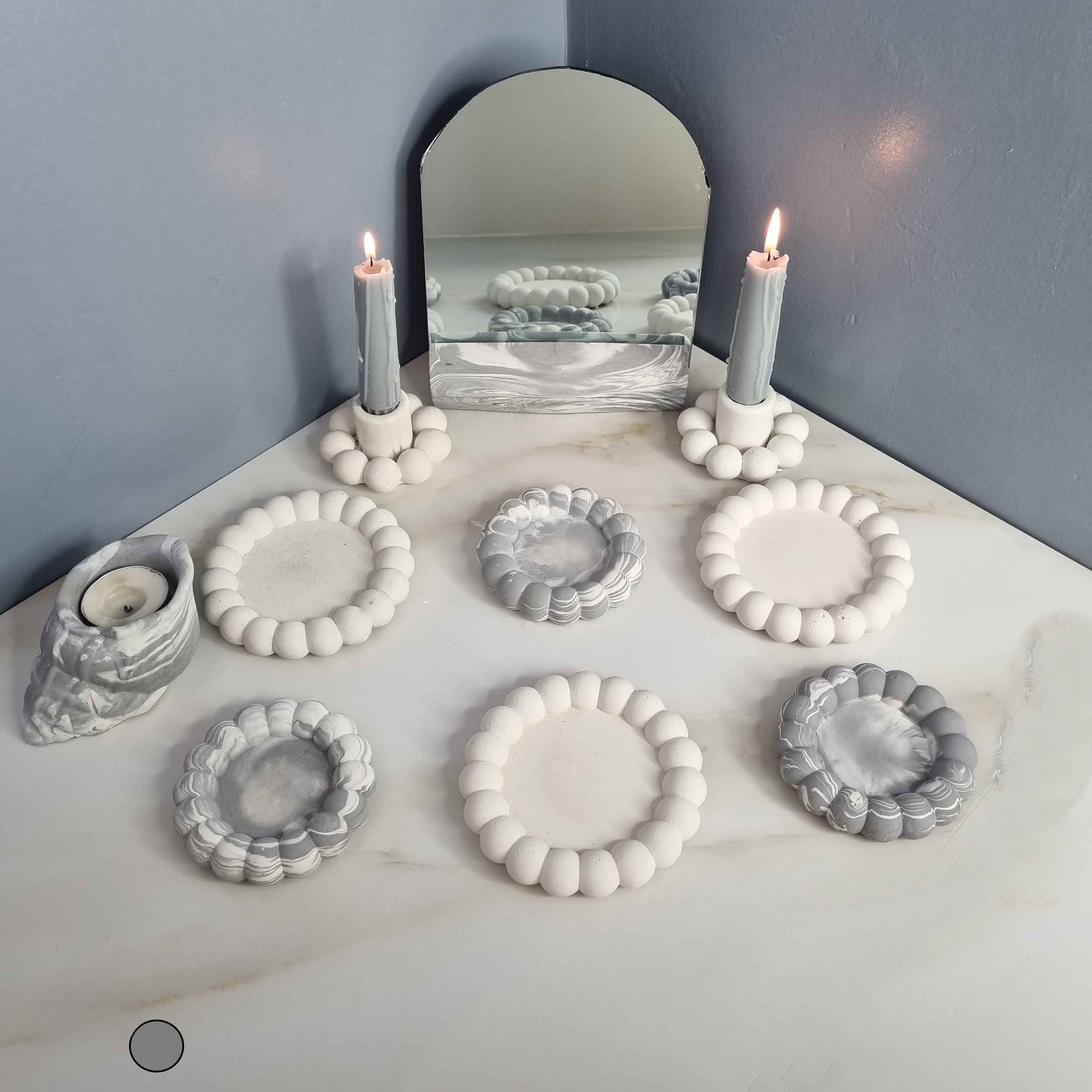 Concrete Haft Seen - Suitable for Nowruz with Pearl Design Set of 10 ...
