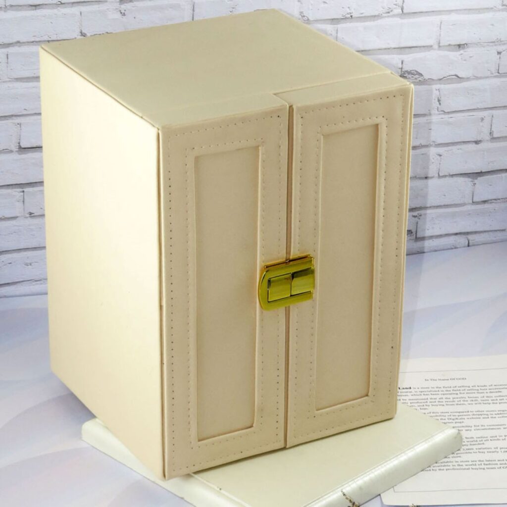 Jewelry Box with Multi-Tier Storage with Lock for Organized Accessories ...