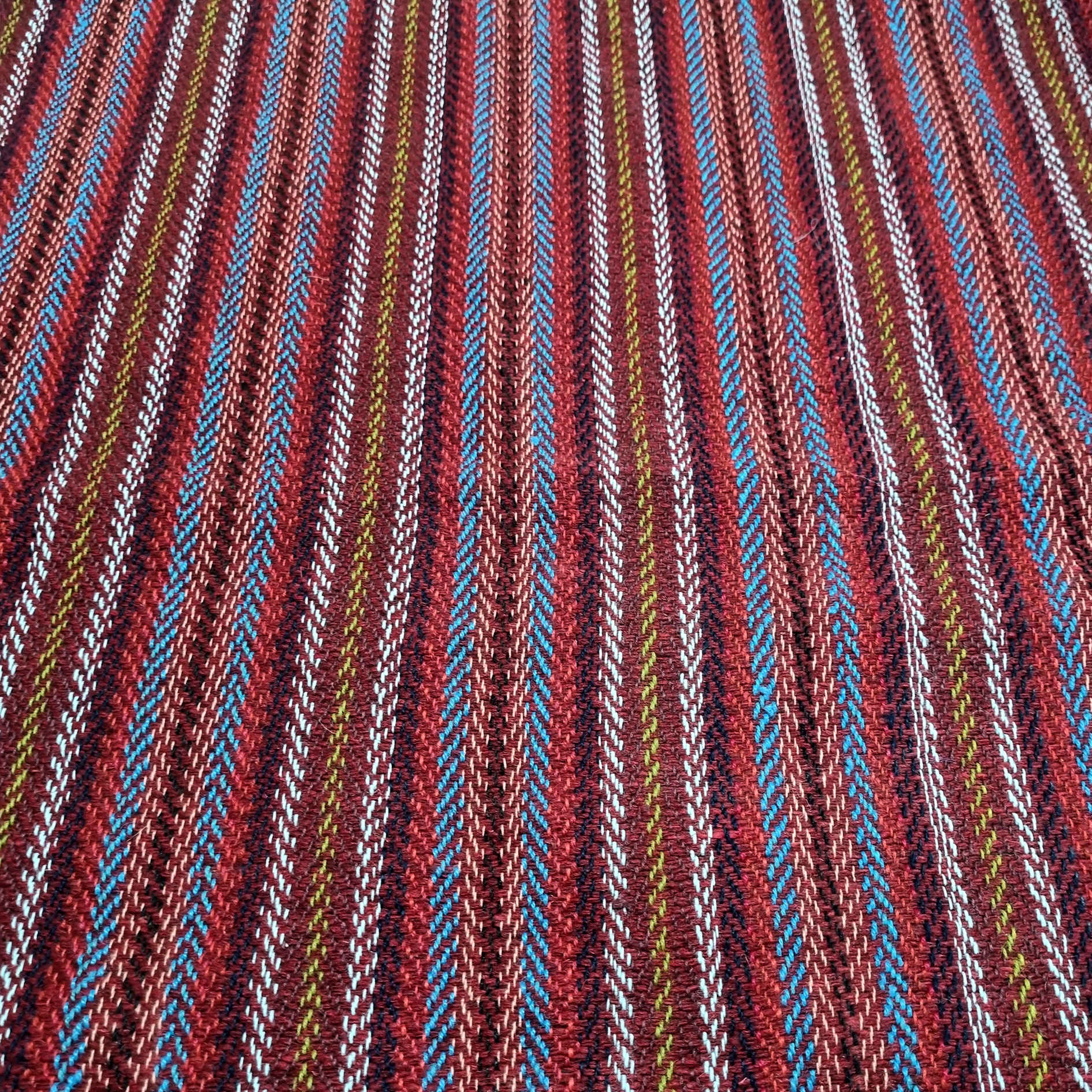 Persian Jajim Rug Flat-Woven in Arak Traditional Striped Crimson ...