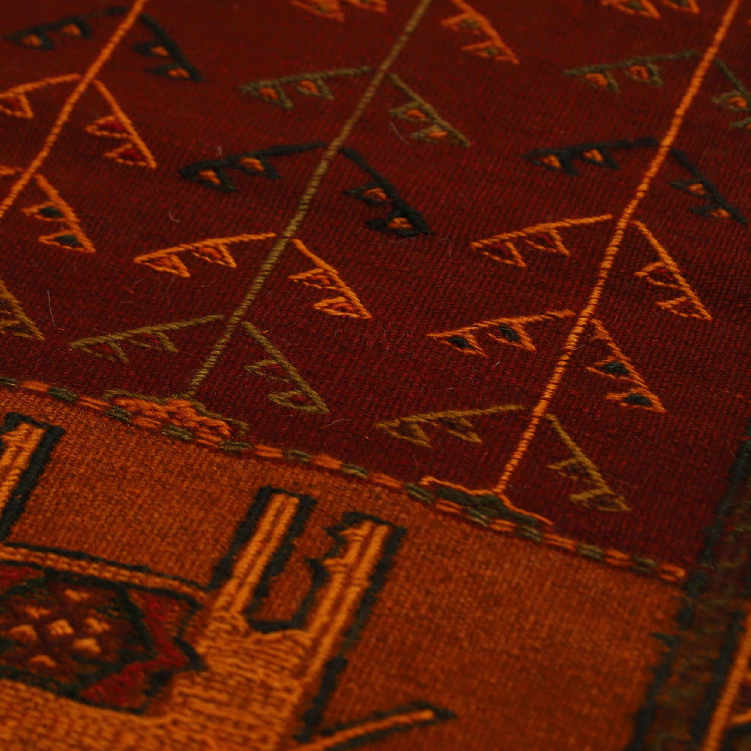 Persian Kilim Rug with Wool Handwoven in Khorasan Animal Motifs ...