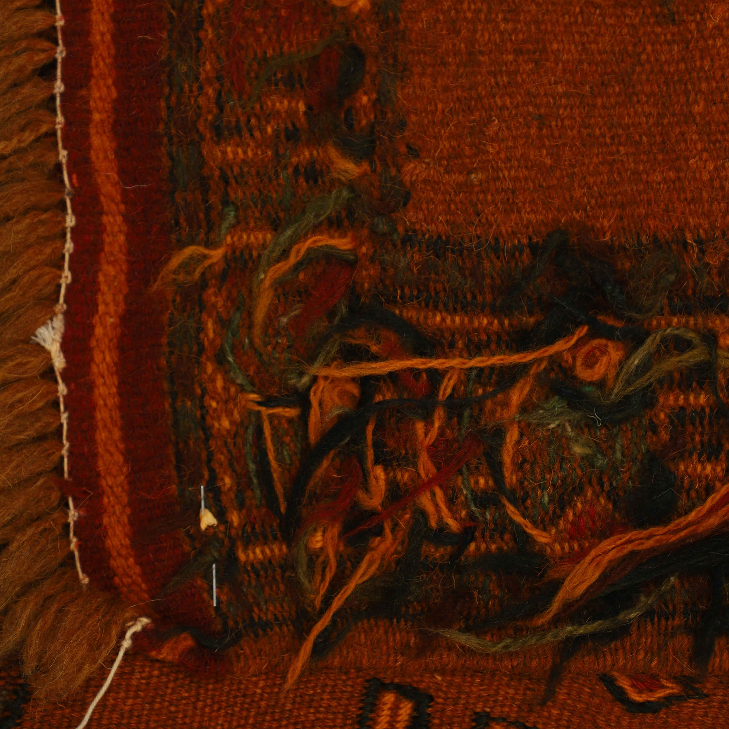 Persian Kilim Rug with Wool Handwoven in Khorasan Animal Motifs ...