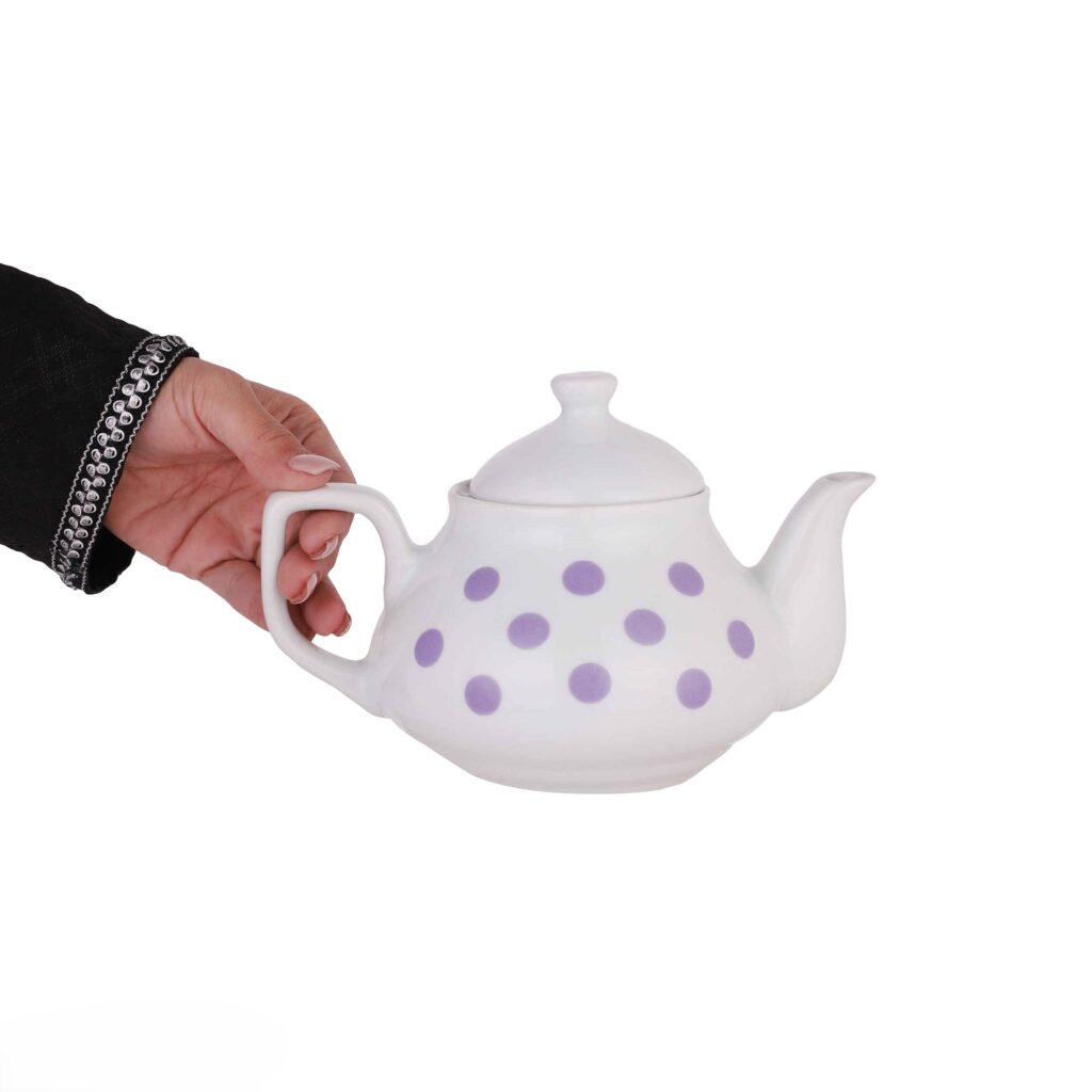 Porcelain Double Teapot Set - Suitable for Tea Durable with Polka Dot ...