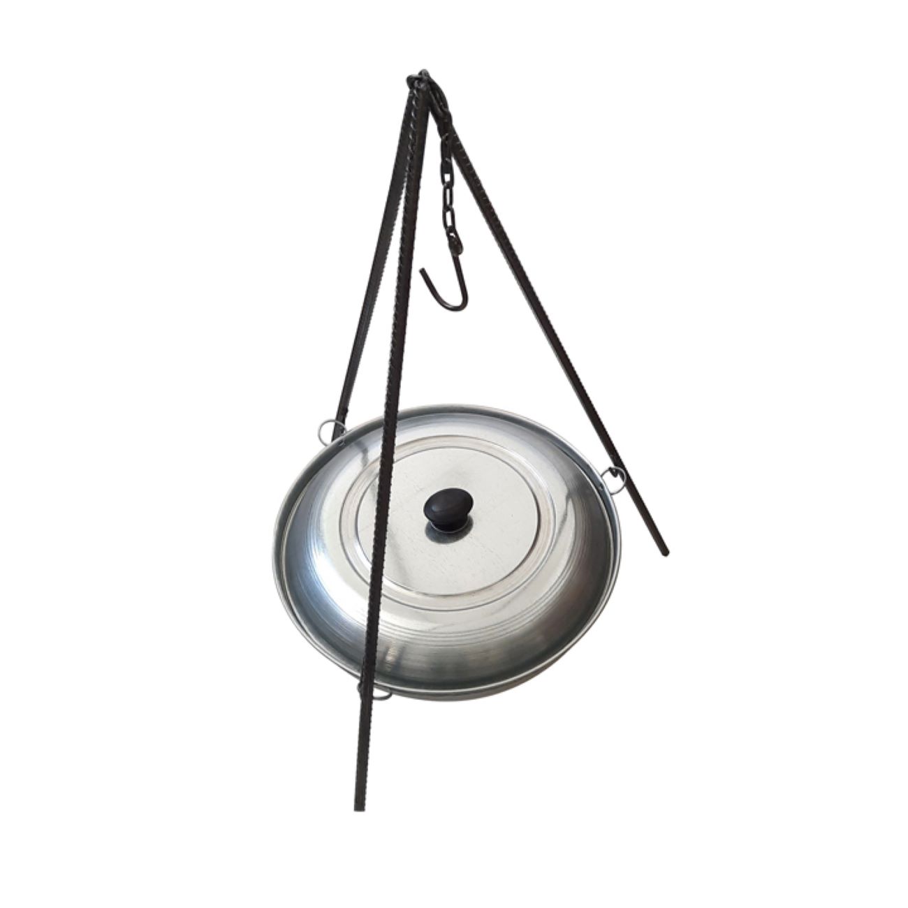 Cauldron Campfire Cooking Set with Tripod, Grill, Pan & Kettle ...