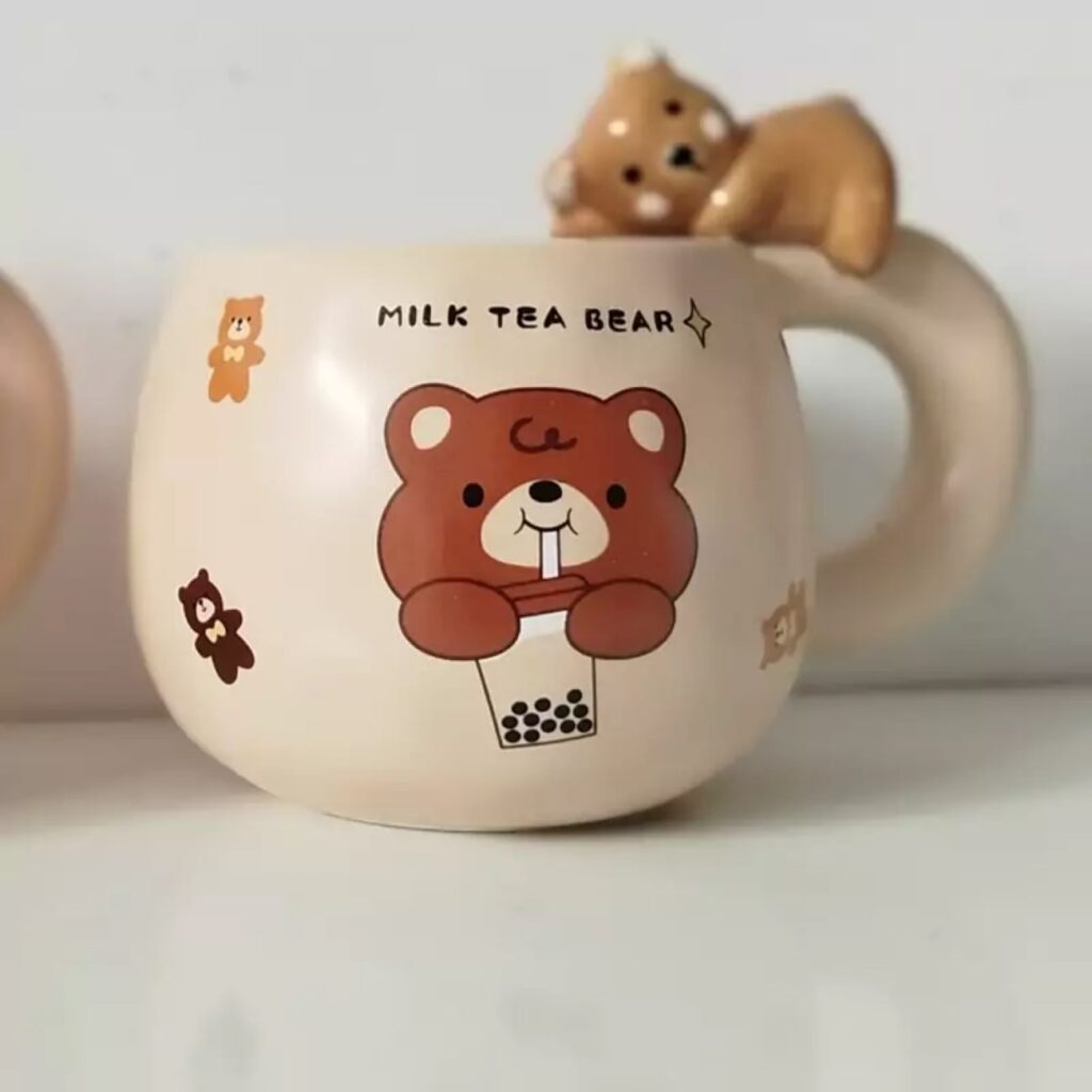 Adorable Fantasy Ceramic Teddy Bear Mug A Cute and Cozy Sip with a ...