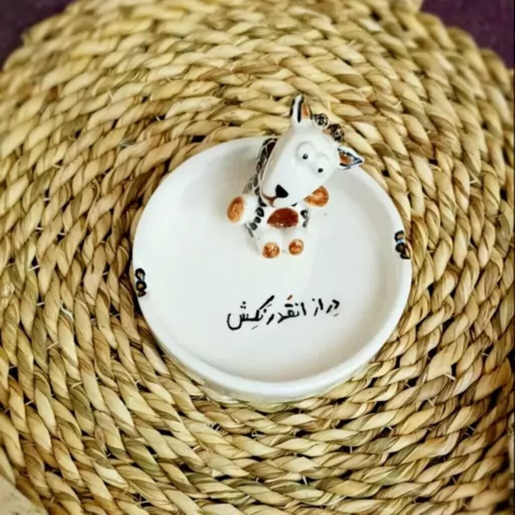 Decorative Persian Framed Ceramic Tile - Kashi - ShopiPersia