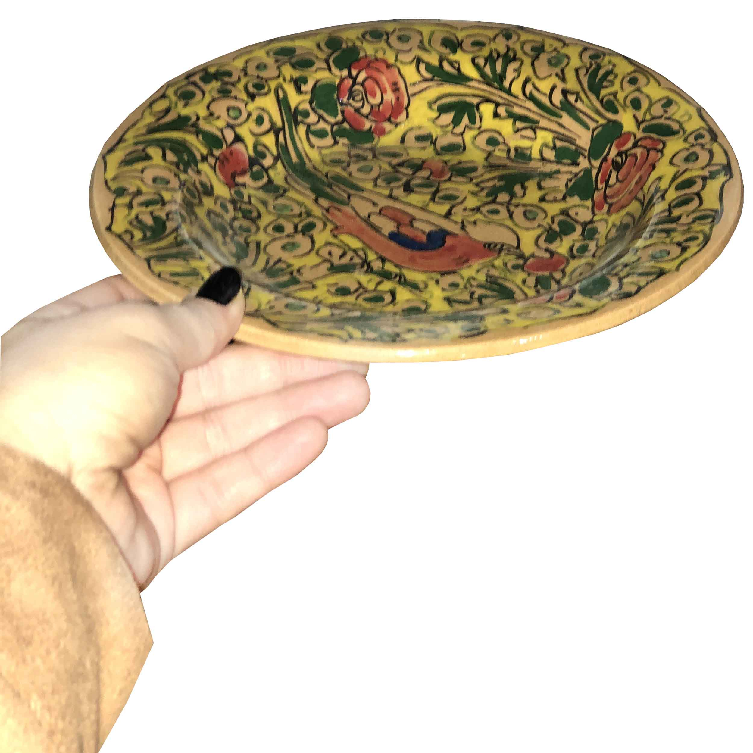 Ceramic Dinnerware Plate - Bird & flower Pattern, Microwave ...