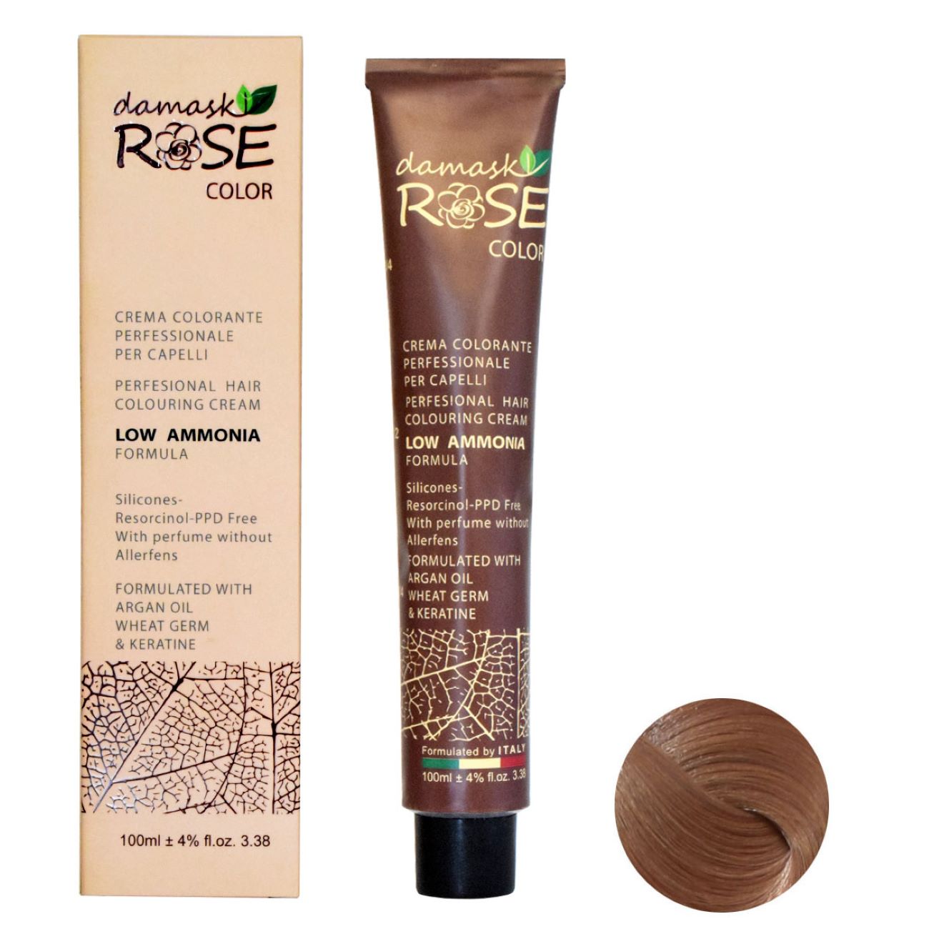 Damask Rose Hair Color PR6, 100ml – Amber Bronze Shade Unique Color ...