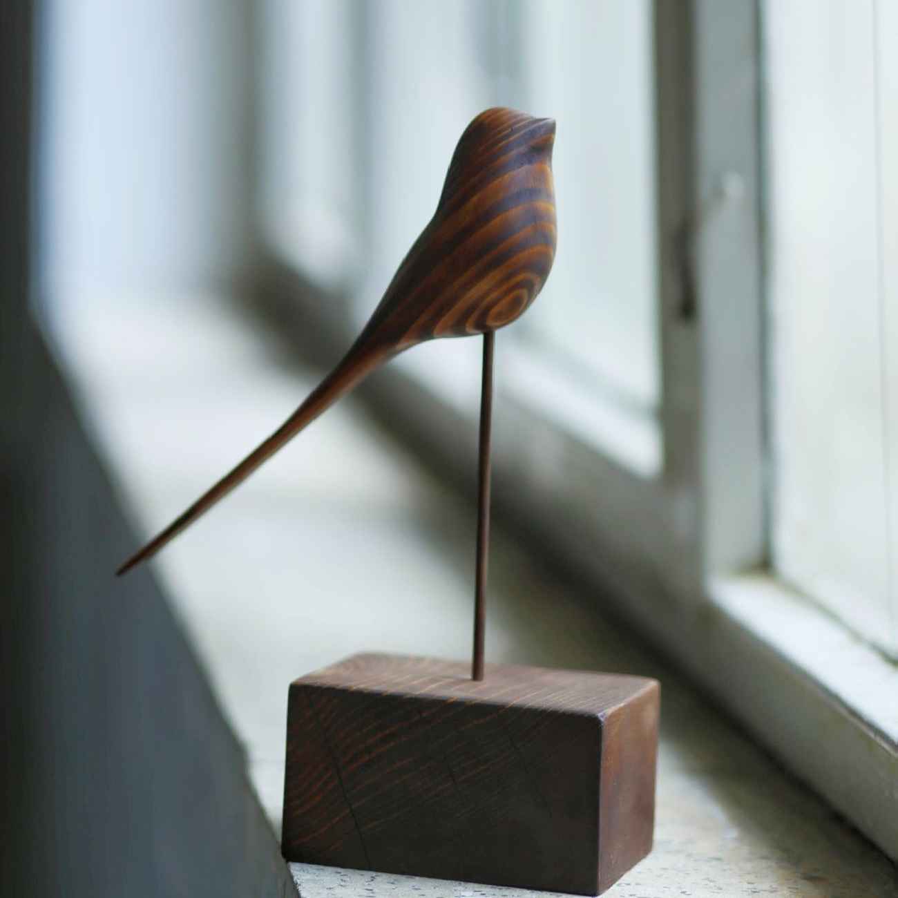 Decorative Wooden Bird Figurine - the Perfect Touch for Rustic and ...