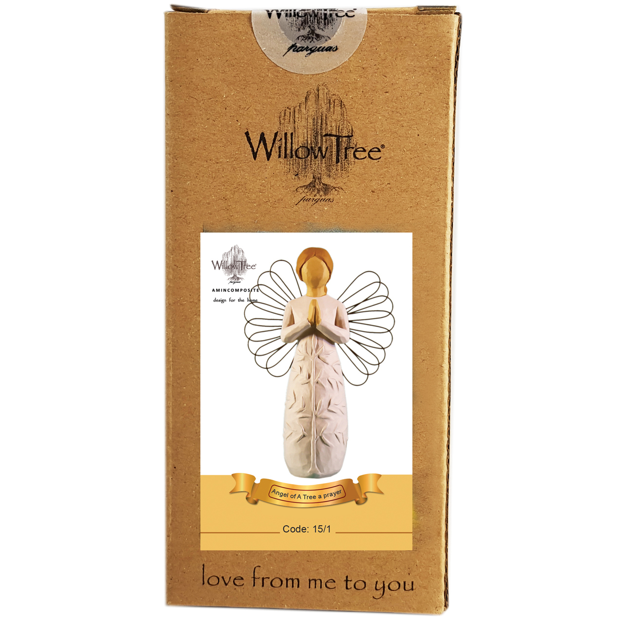 Handcrafted Angel Figurine with Wire Wings Symbol of Peace & Sereniy ...