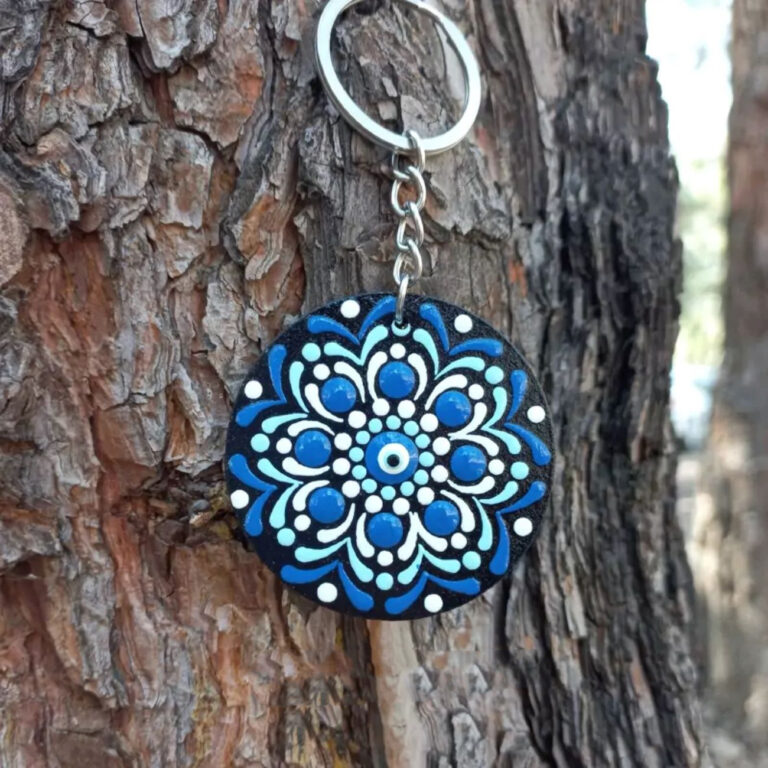 Persian Leather Keychain Model Poem - ShopiPersia