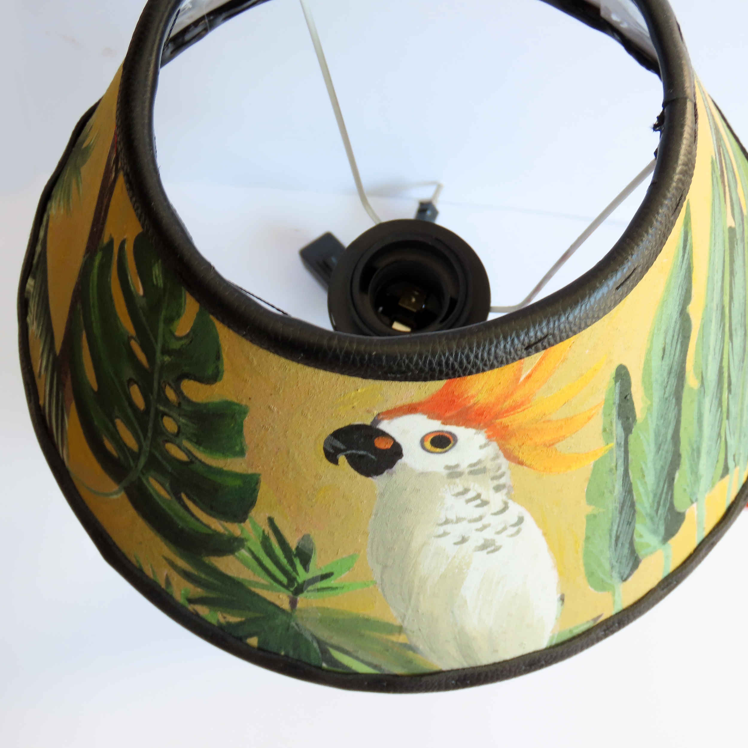Novelty Table Lamp – Handmade Tucan Design with Fabric Shade for a Cozy ...