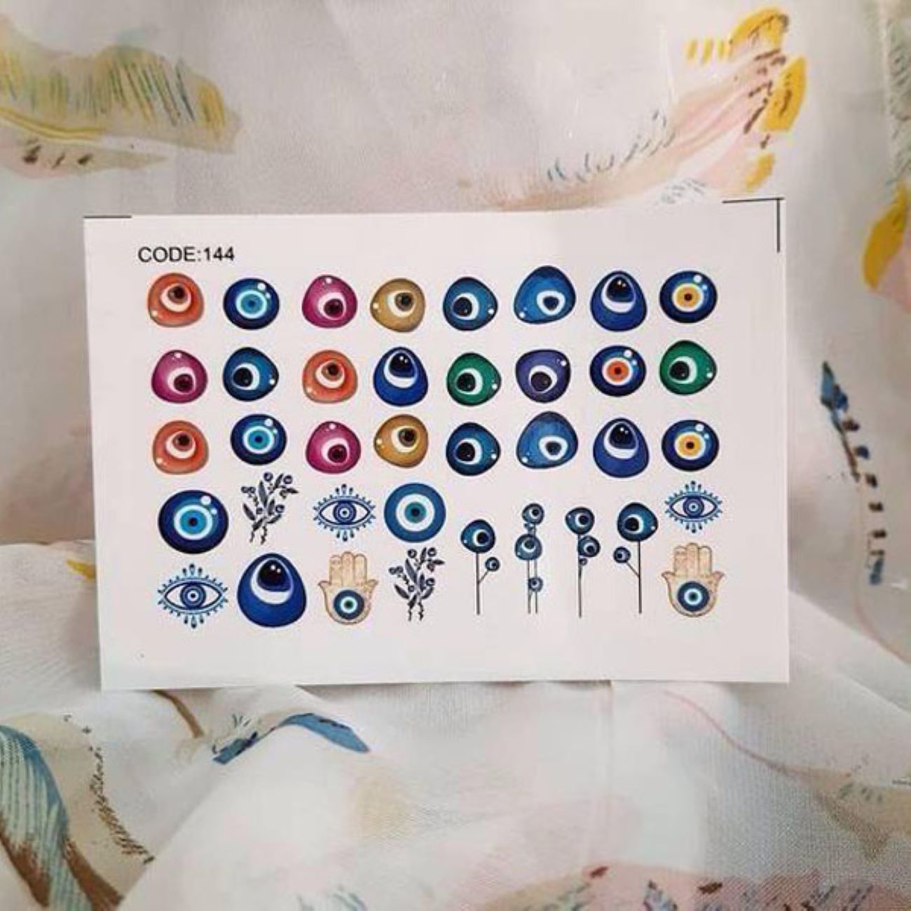 Protective Evil Eye Nail Stickers Stylish & Empowering Designs for Your ...
