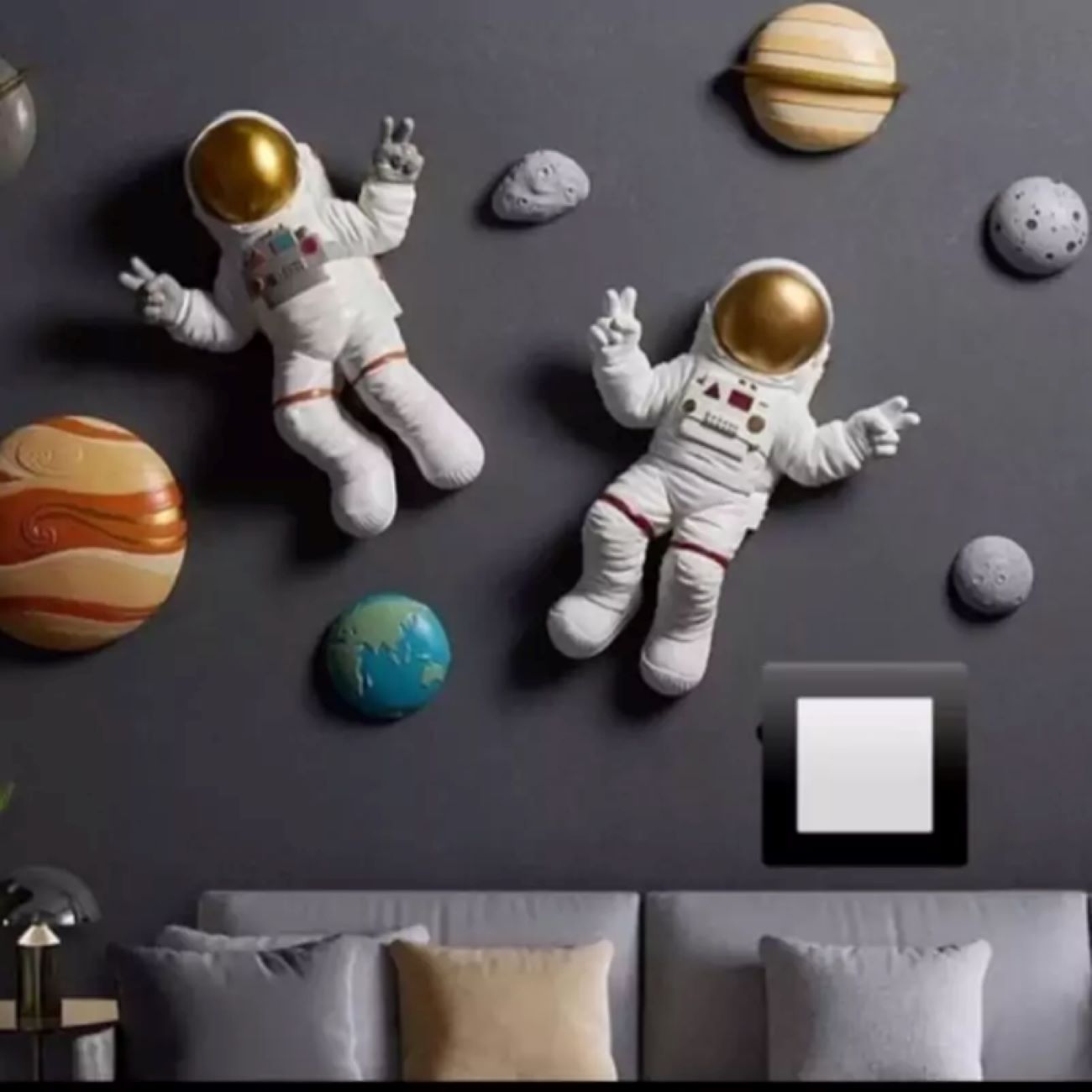 Wall-Mounted Astronaut Statue: A Unique Space-Themed Decor Piece for ...