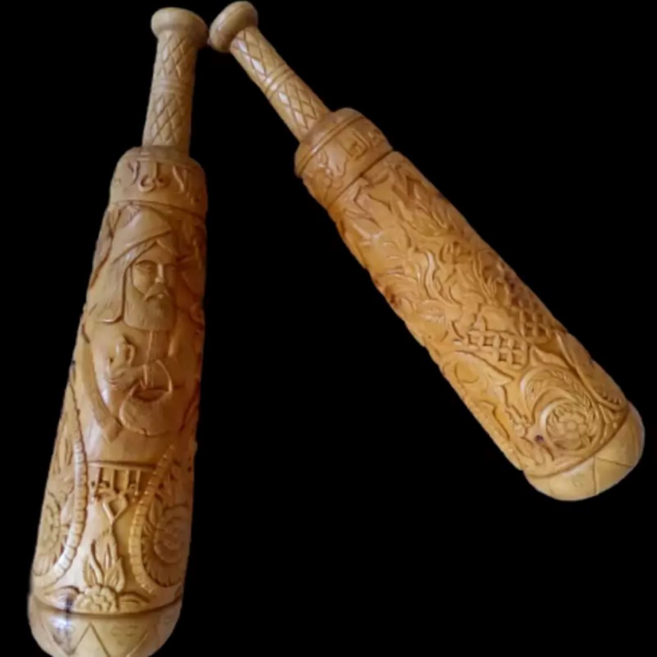 Zoorkhaneh Persian Meel Clubs - 3kg Wooden Fitness Set - ShopiPersia