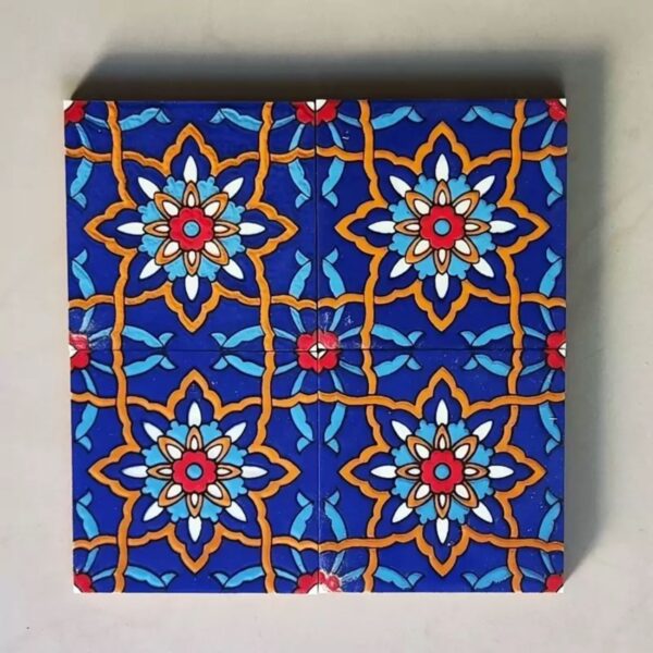 Decorative Persian Ceramic Tile - Calligraphy Pattern: wk1614 - ShopiPersia