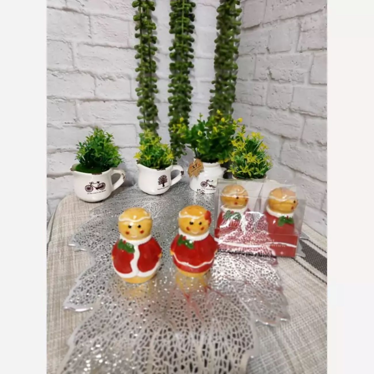 Ceramic Salt and Pepper Shaker – Gingerbread Cookies Design - ShopiPersia