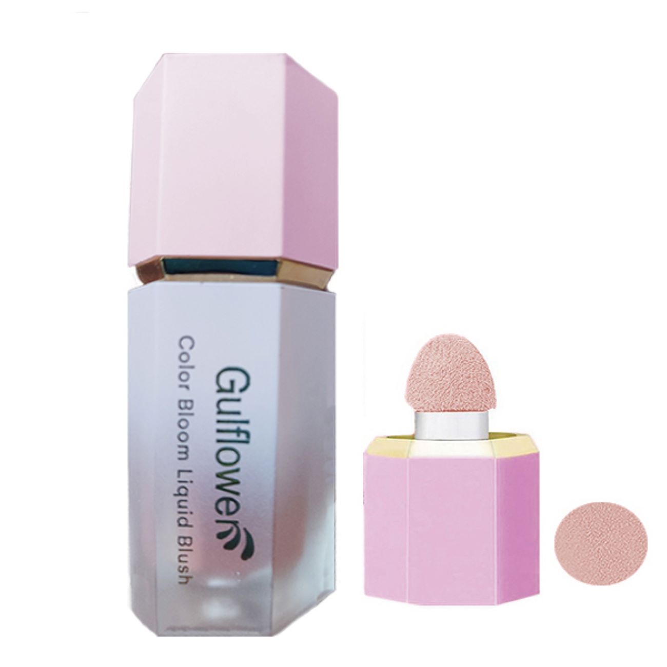 Gulflower Liquid Blush – Easy to Apply Cheek Color with Sponge ...