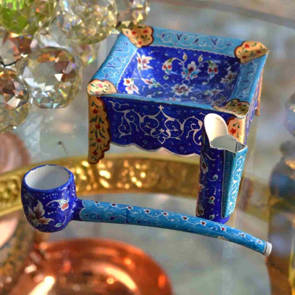 Decorative Pitcher Handcrafted With Persian Minakari Enamel Zaman ...